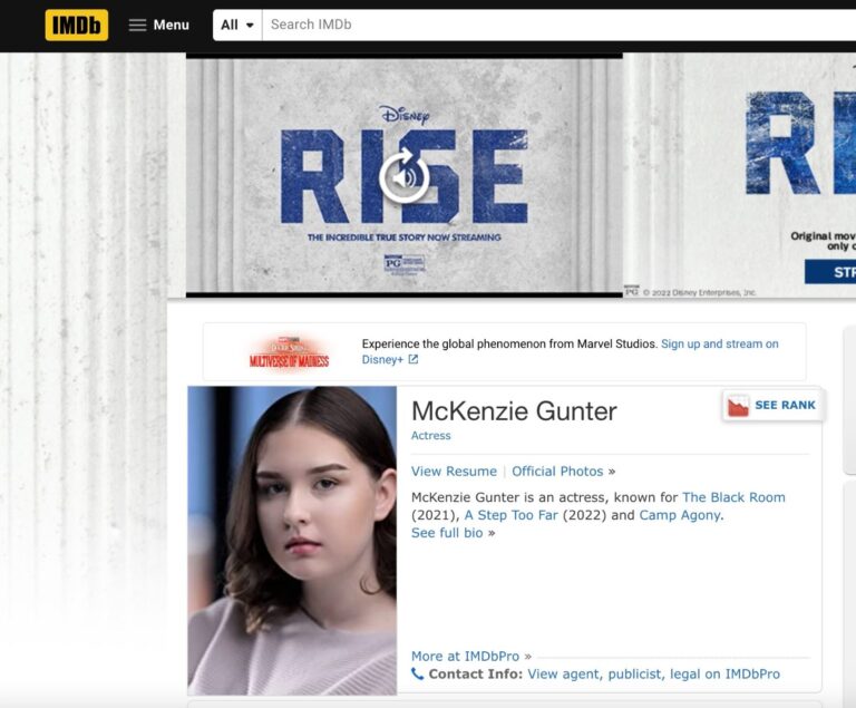 Exclusive: Get To Know Young Rising Star Actress McKenzie Gunter ...