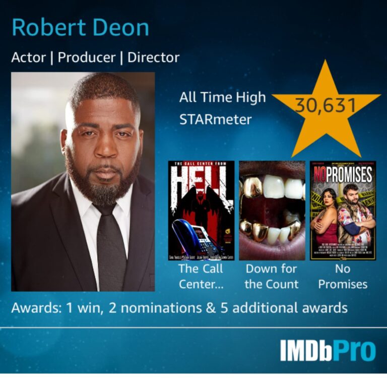 EXCLUSIVE RISING STAR: GET TO KNOW ACTOR AND PRODUCER ROBERT DEON ...